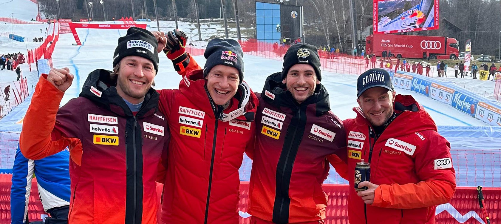 Marco Odermatt Zweiter in der Abfahrt auf der Stelvio | Swiss Ski